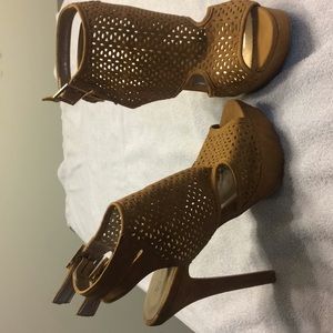 Deb | Shoes | Suede High Heel Platforms Like New | Poshmark